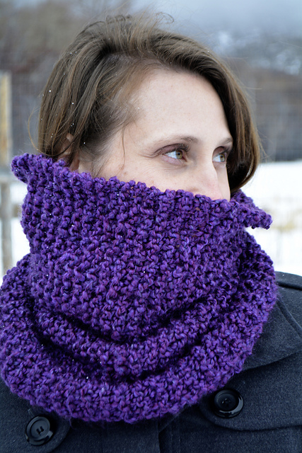 Ravelry: The Purple People Eater Cowl pattern by Camilyn Crane