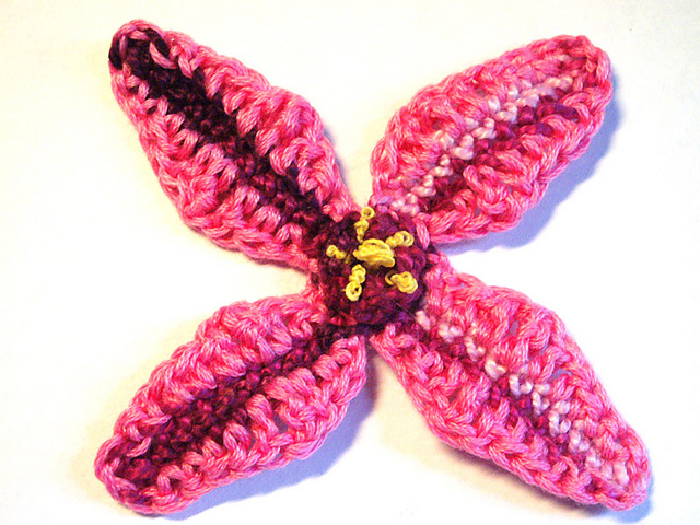 Ravelry: Pink Flower pattern by Camelia Shanahan