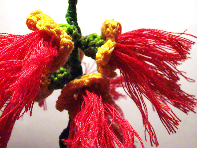 Ravelry: Red Bottlebrush Flower Spike pattern by Camelia Shanahan