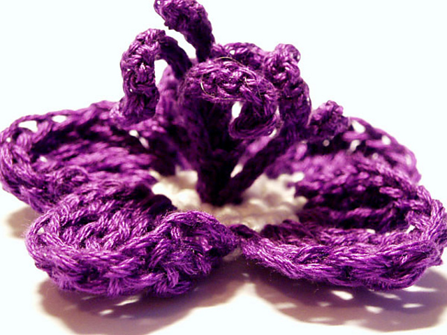 Ravelry: Tibouchina Flower pattern by Camelia Shanahan