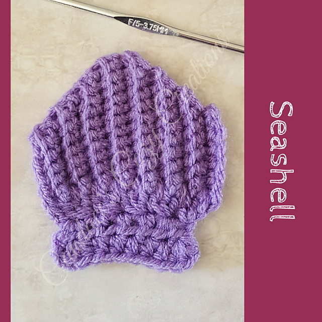 Ravelry: Crochet Seashell Applique pattern by Candace's Cozy Creations