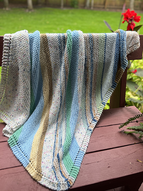 Ravelry: candyloucreations' Crosswise Scrappy Baby Blanket