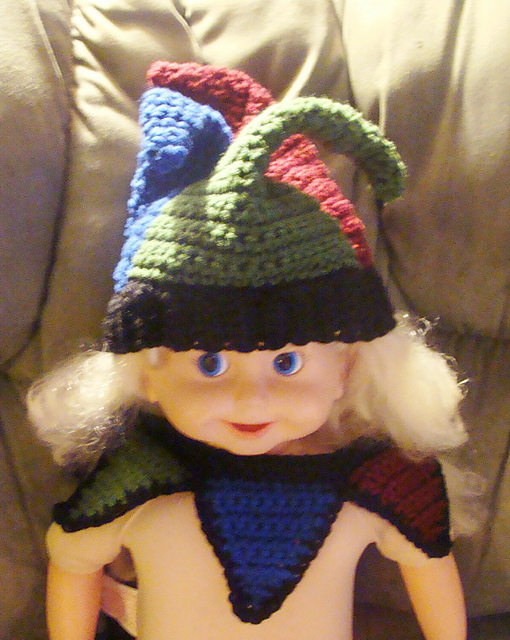 Ravelry: 468 Jester Hat and Jester Collar pattern by Sandy Powers