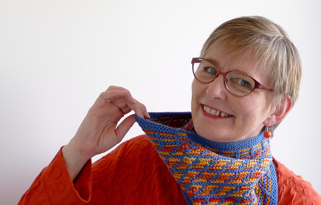 Ravelry: One Step Ahead Neck Warmer pattern by Fiona Oliver