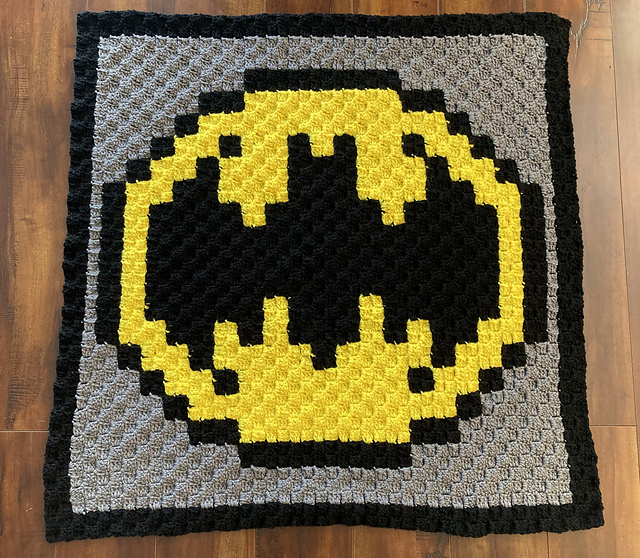 Ravelry: C2C Batman Baby Blanket pattern by Pamela Katleba-Jenkins