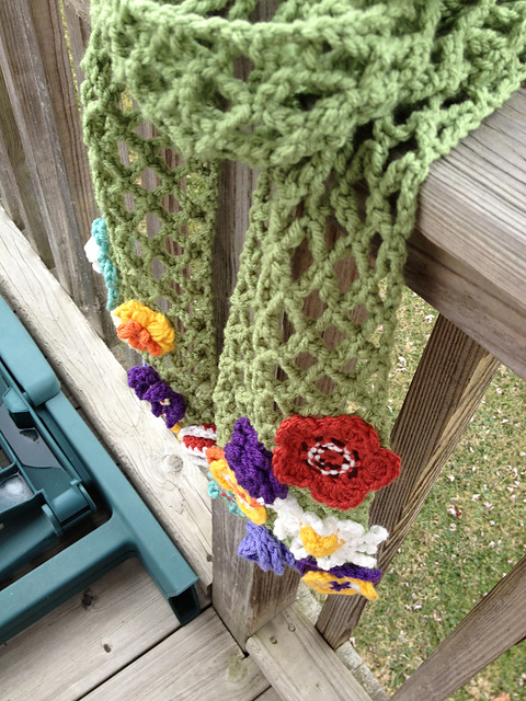Ravelry: caraosity's Abby's Garden Trellis Scarf