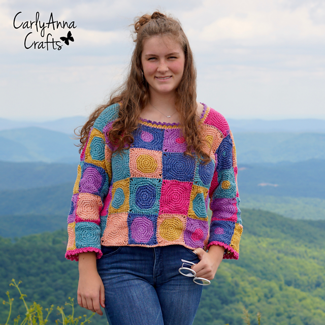 Ravelry: Peace by Piece Sweater pattern by Carly Correll