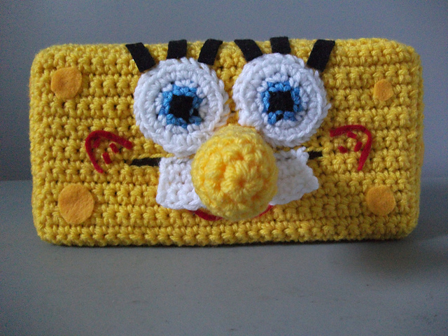 Ravelry: Spongebob Tissue Box Cozy pattern by Karra Jae