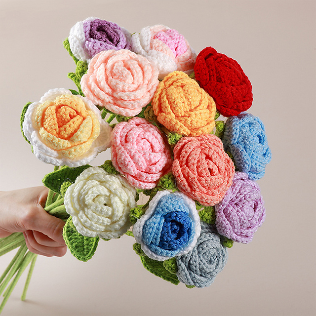 Ravelry: Color Change Rose Flower pattern by Yui Sun