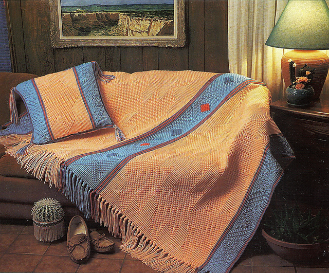 Ravelry: Phoenix Afghan and Pillow pattern by Carol Hegar