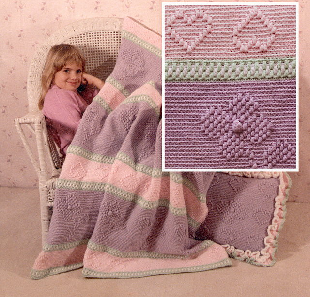 Ravelry: Spring Fling Afghan and Pillow pattern by Carol Hegar