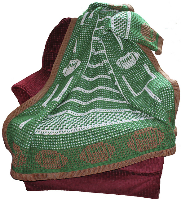 Ravelry: Football Afghan pattern by Carol Hegar