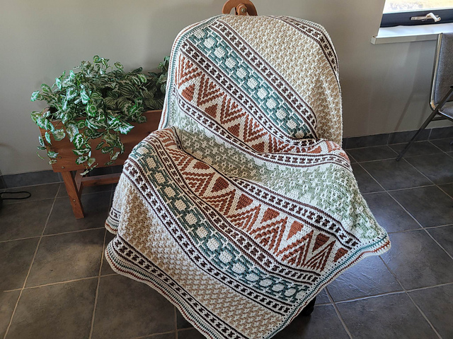 Ravelry: Across the Miles Blanket (Mosaic Overlay) pattern by Carol Webster