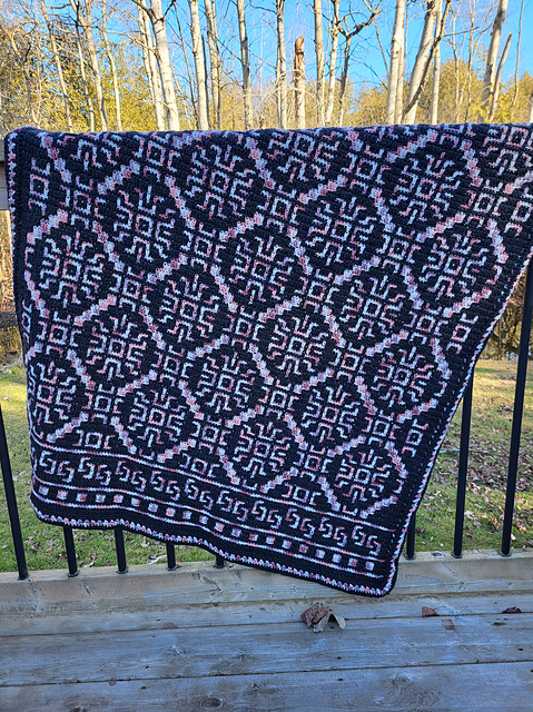 Ravelry: Betty's Mosaic Blanket pattern by Carol Webster