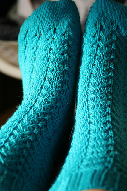 Ravelry: Poseidon Socks pattern by Elinor Brown