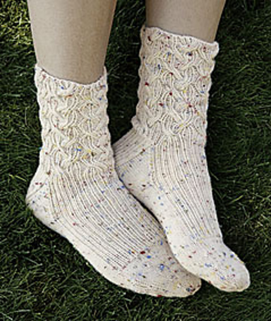 Ravelry: Aran Braided Socks pattern by Susan Lawrence