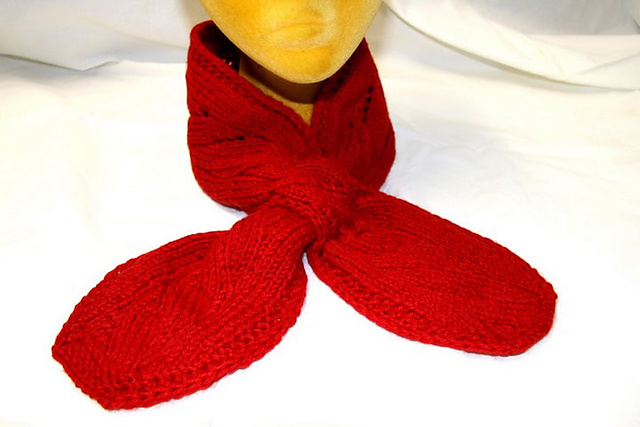 Ravelry: Faux Cable Keyhole Scarf pattern by Patti Pierce Stone