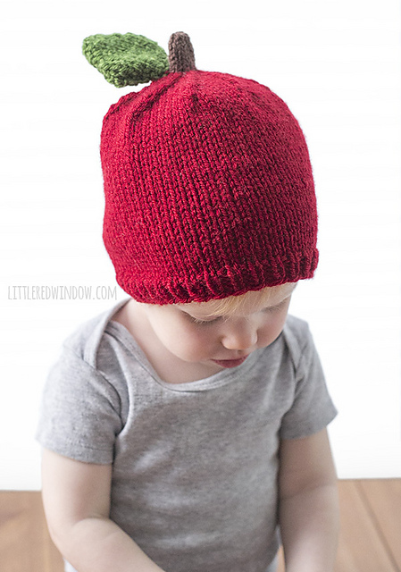 Ravelry: Adorable Apple Hat pattern by Cassandra May