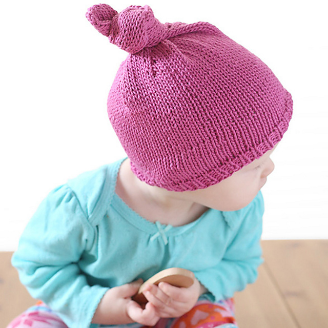Ravelry: Little Knit Top Knot Hat pattern by Cassandra May