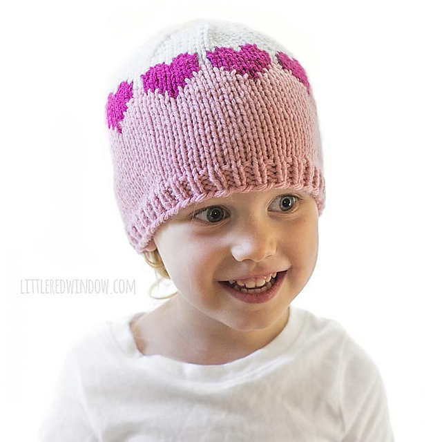 Ravelry: Valentine Colorblock Hat pattern by Cassandra May