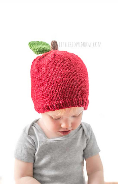 Ravelry: Adorable Apple Hat pattern by Cassandra May