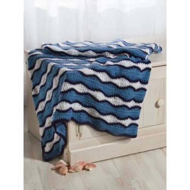 Ravelry: Wavy Stripes Throw pattern by Elizabeth Sullivan