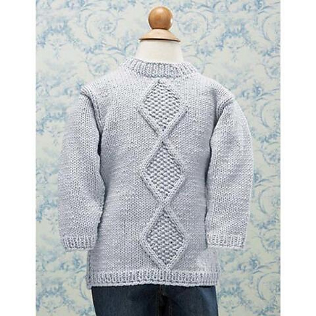 Ravelry: Darling Diamond Sweater pattern by Willow Yarns Design Team