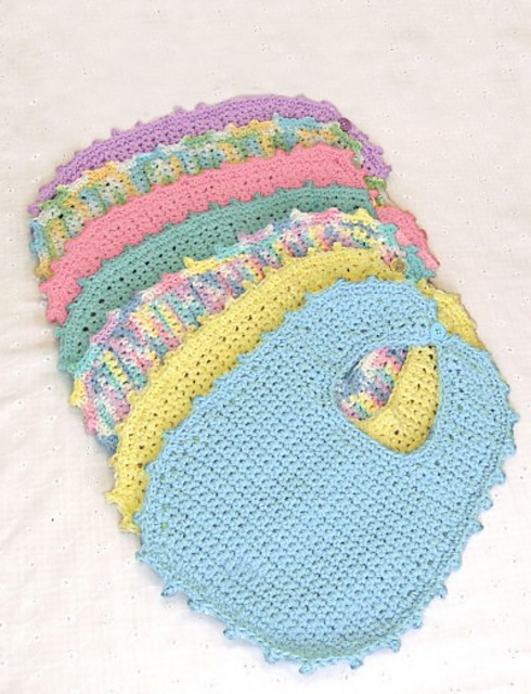 Ravelry: Bibs & Booties (Bibs): Crochet pattern by Bernat Design Studio