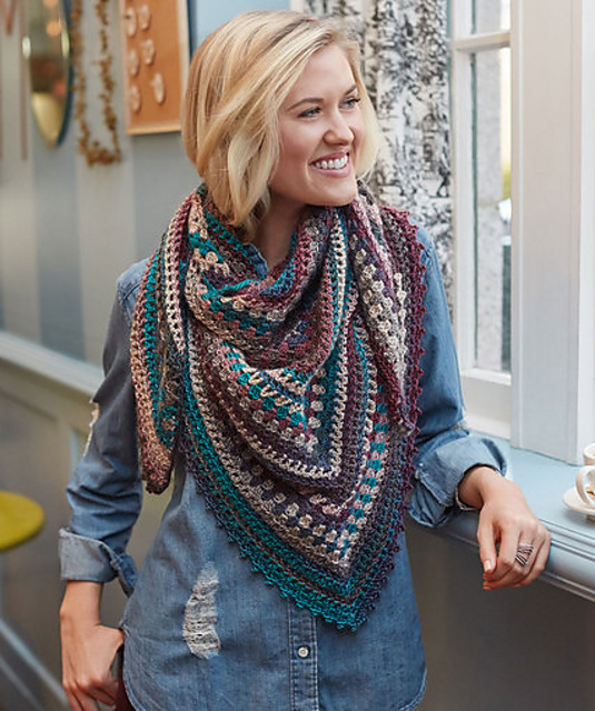 Ravelry: Kaleidoscope Shawl pattern by Sara Kay Hartmann