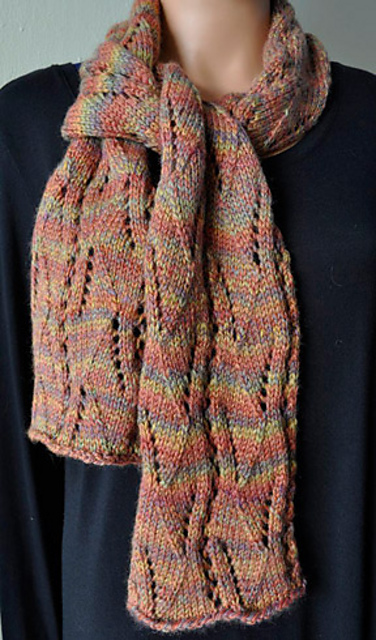 Ravelry: Eyelet Knit Scarf pattern by Crystal Palace Yarns