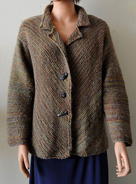 Ravelry: Diagonal Jacket pattern by Sandi Rosner