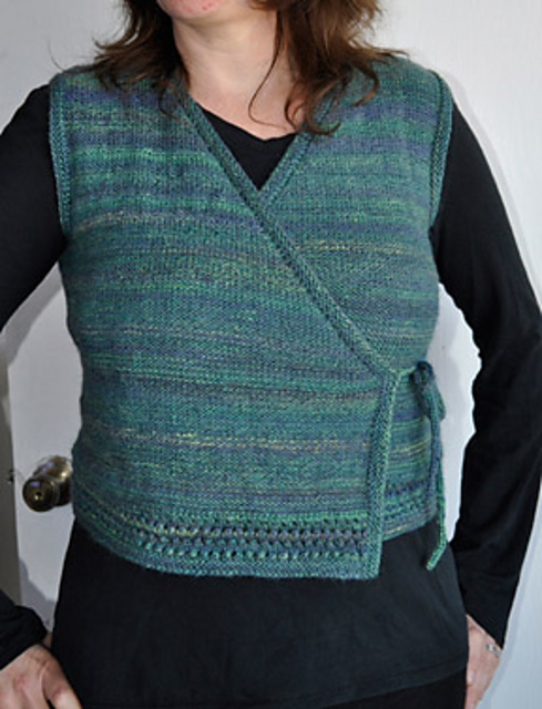 Ravelry: Crossover Vest pattern by Crystal Palace Yarns