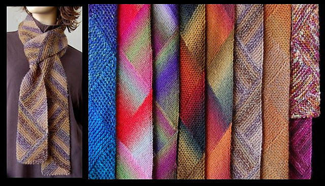 Ravelry: #69 Short Row Multi-Directional Scarf pattern by Ann Norling