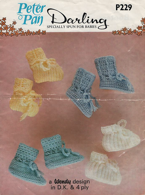 Ravelry: Bootees in Peter Pan Darling pattern by Peter Pan