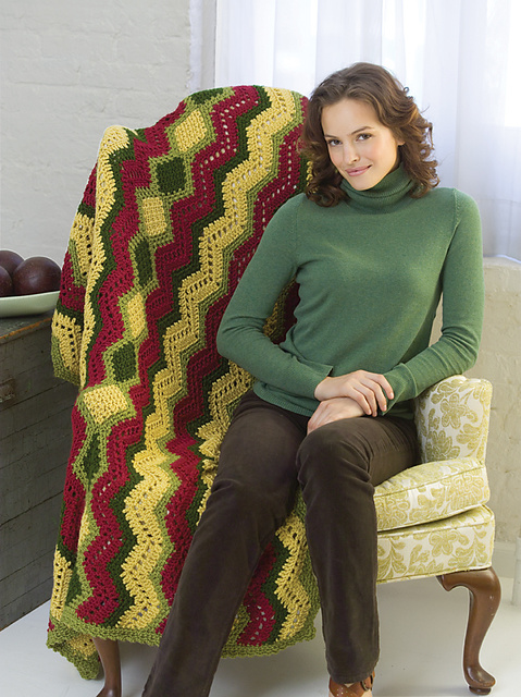 Ravelry: Rippling Diamonds pattern by Katherine Eng
