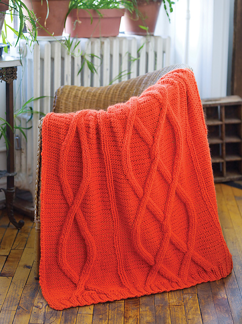 Ravelry: Long and Winding Throw pattern by Debbie Stoller