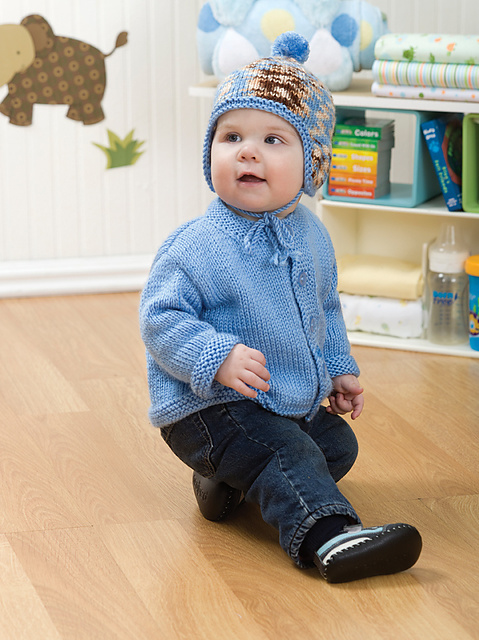 Ravelry: Baby Cardigan & Hat pattern by Scarlet Taylor