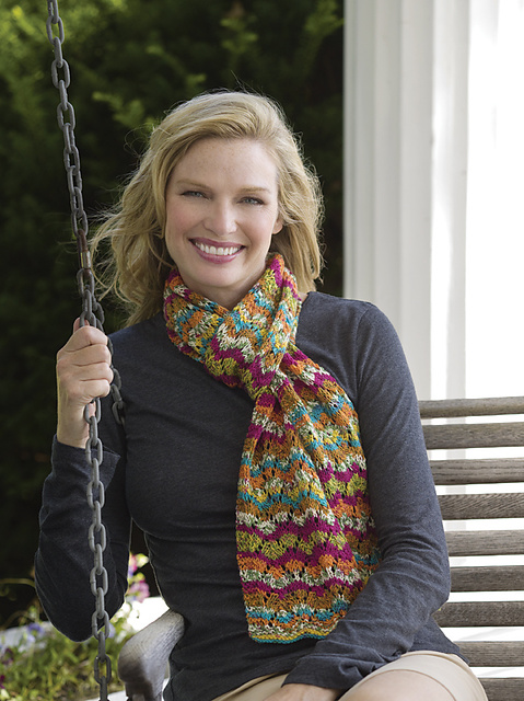 Ravelry: Colorful Waves Scarf pattern by Sandy L. Harris