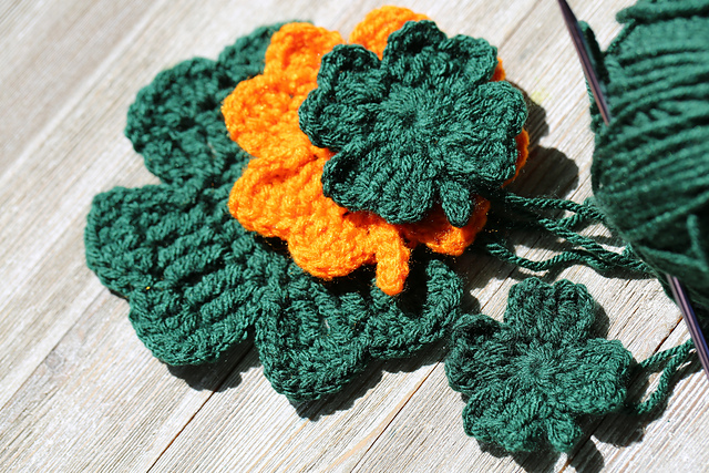 Ravelry: Clover & Shamrock pattern by Cathleen Gorbatenko