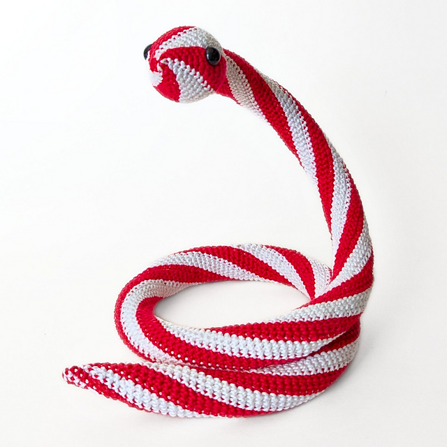 Ravelry: Piper the Peppermint Snake pattern by Chanel Beauchamp