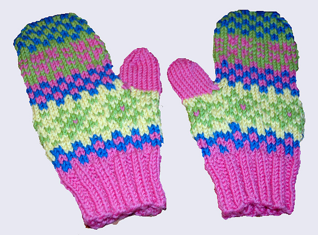 Ravelry: Fair Isle Mittens pattern by Cheryl Beckerich