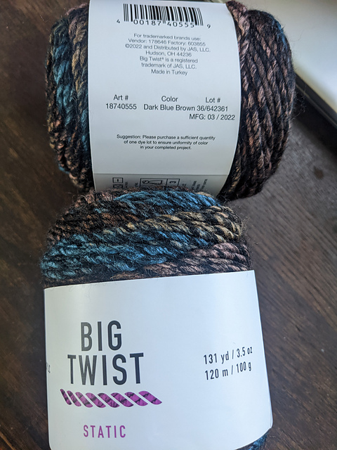 Ravelry: Big Twist Static