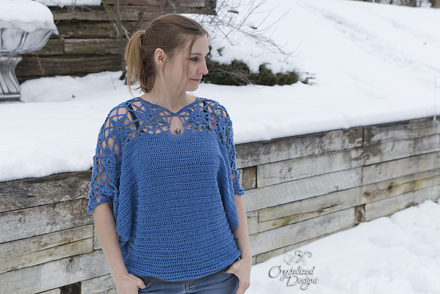 Ravelry: Elysian Pullover pattern by Crystalized Designs