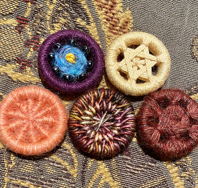 Ravelry: cckillingsworth's Threaded Buttons - Dorset & Zwirnknopf