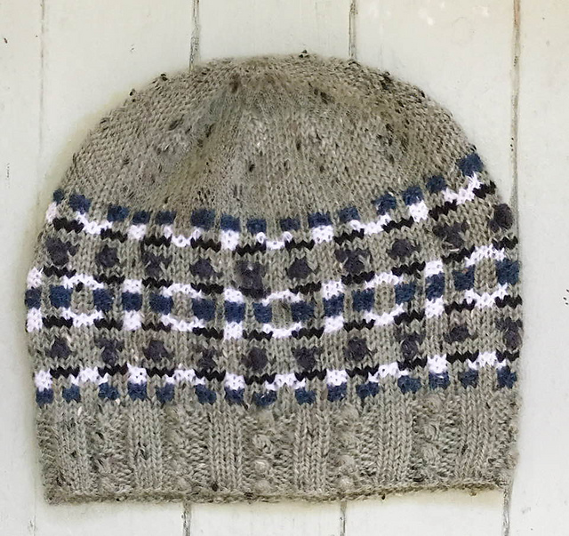 Ravelry: Bohus Inspired Bobbled Hat pattern by Knittingsworth Design