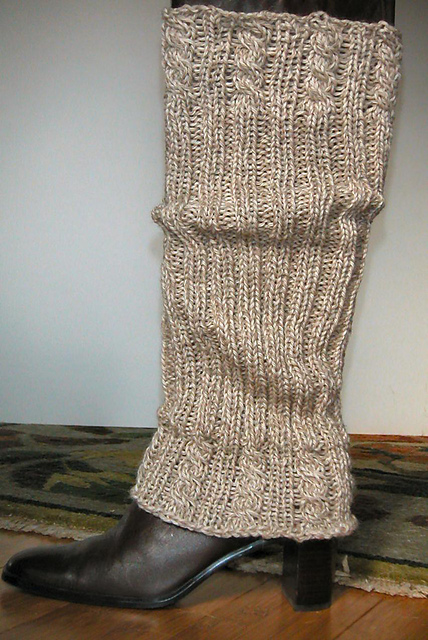 Ravelry: Cabled Leg Warmers pattern by Andrea Rainey