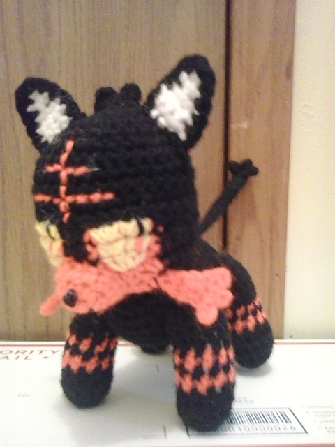 Ravelry: #725 Litten (Pokemon) pattern by Christjan Bee