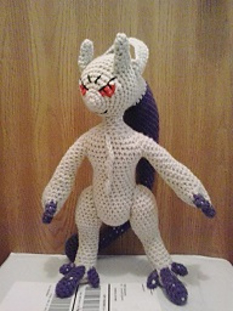 Ravelry: #150 Mega Mewtwo Y (Pokemon) pattern by Christjan Bee