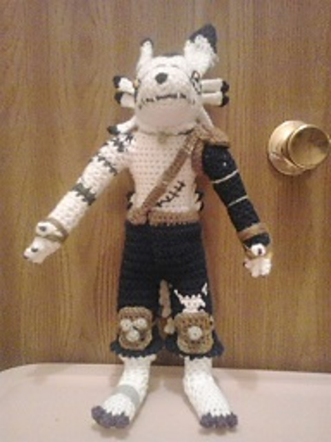 Ravelry: Weregarurumon (Digimon) pattern by Christjan Bee