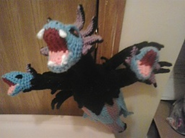 Ravelry: #635 Hydreigon (Pokemon) pattern by Christjan Bee